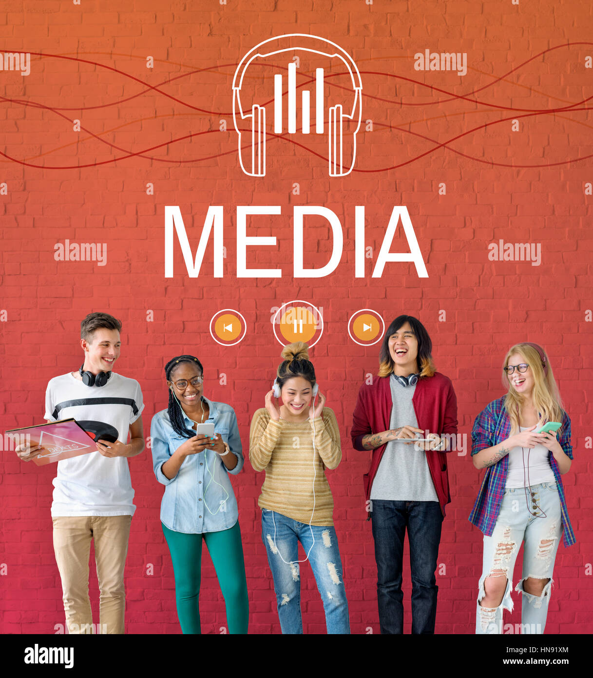 Music media technology hi-res stock photography and images - Alamy