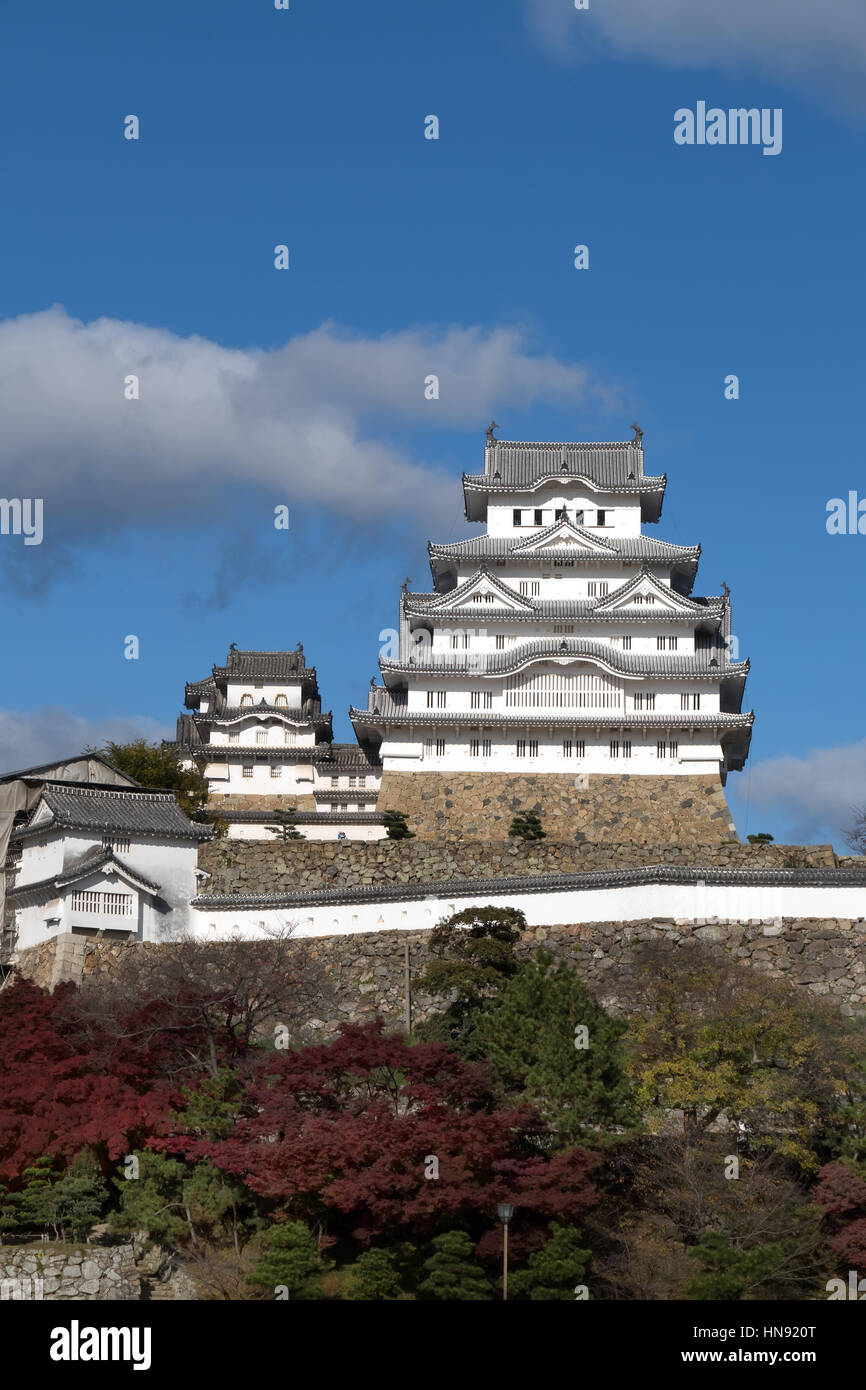 Himeji castle, a Japanese complex located in Himeji, Japan, Asia. Asian ...