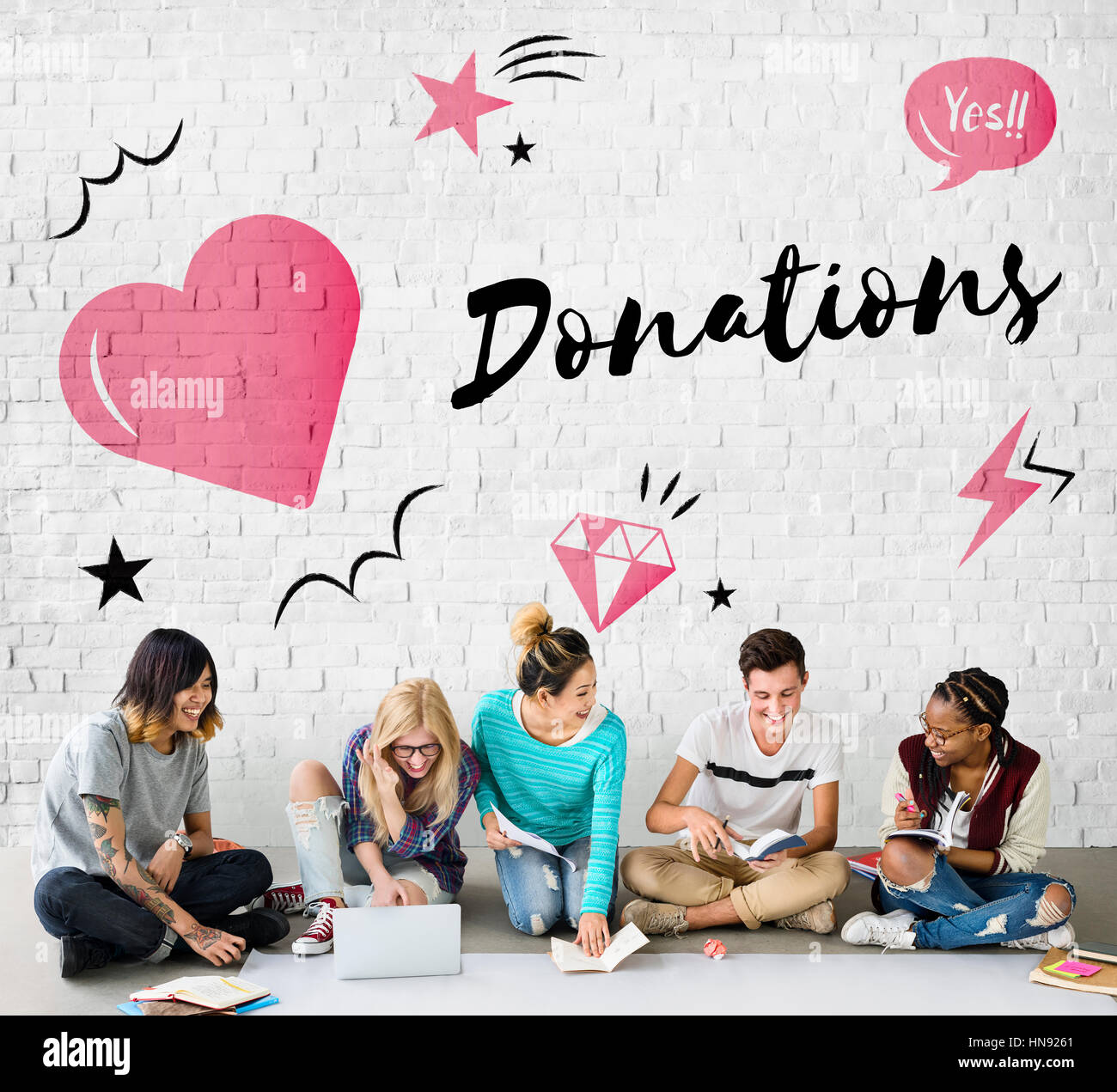 Charity Donation Heart Graphic Concept Stock Photo - Alamy