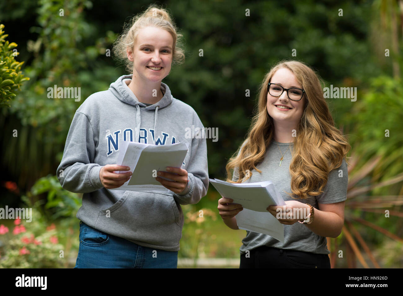 Celebrating exam results hi-res stock photography and images - Alamy