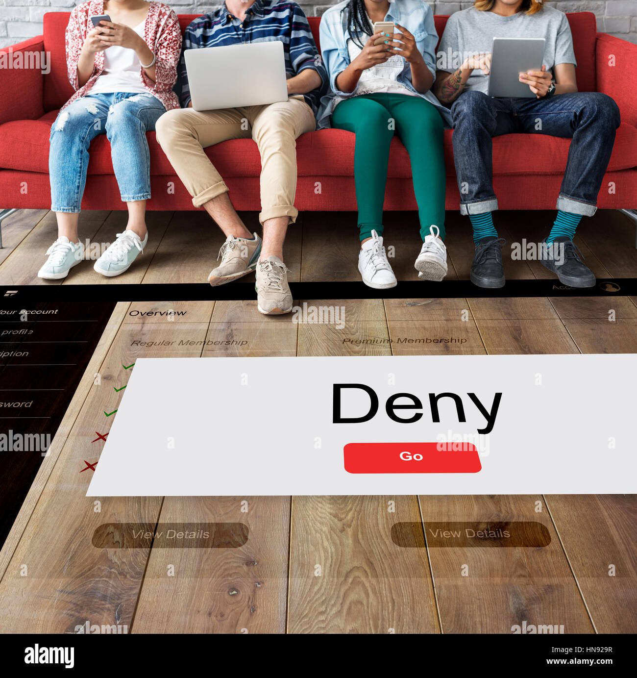 Cancel Reject Deny Warning Concept Stock Photo - Alamy