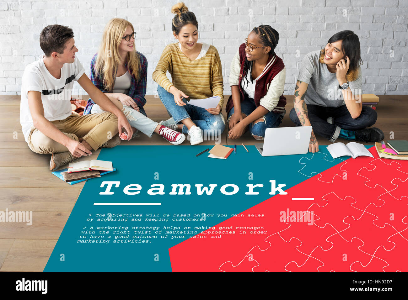 Team Work Collaboration Cooperation Concept Stock Photo - Alamy