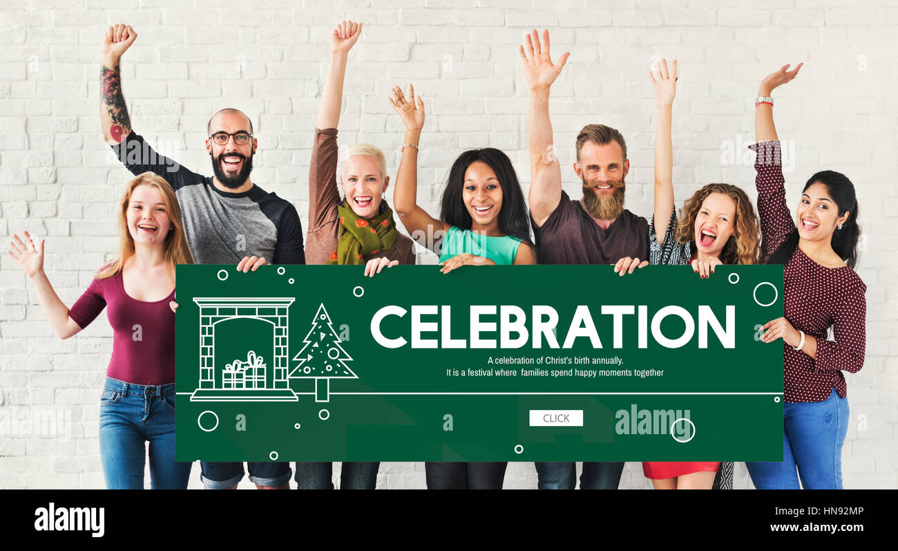 Celebration Enjoyment Event Happiness Party Concept Stock Photo - Alamy