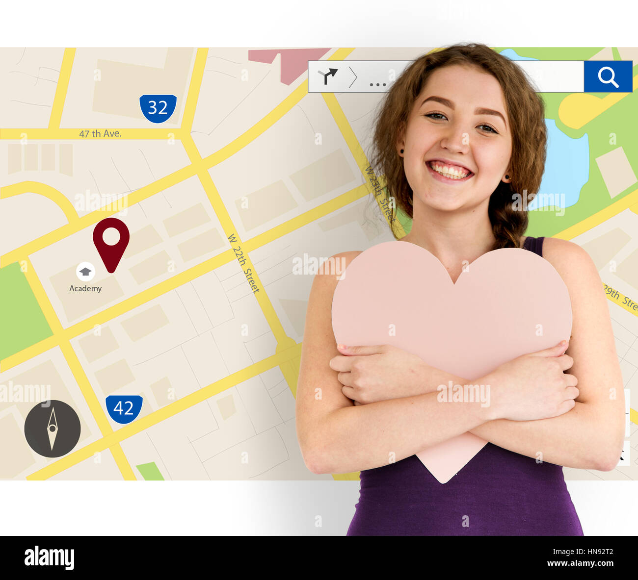 Location Destination Place Search Concept Stock Photo - Alamy