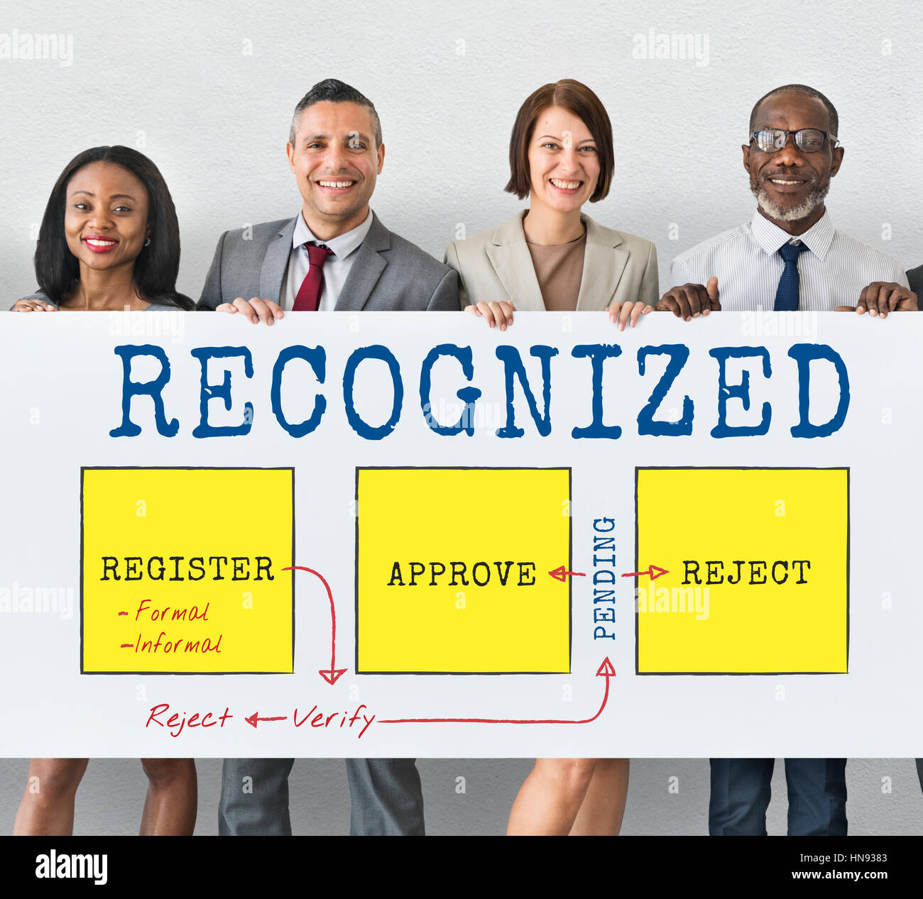 Recognized Achieved Permitted Approve Business Stock Photo - Alamy