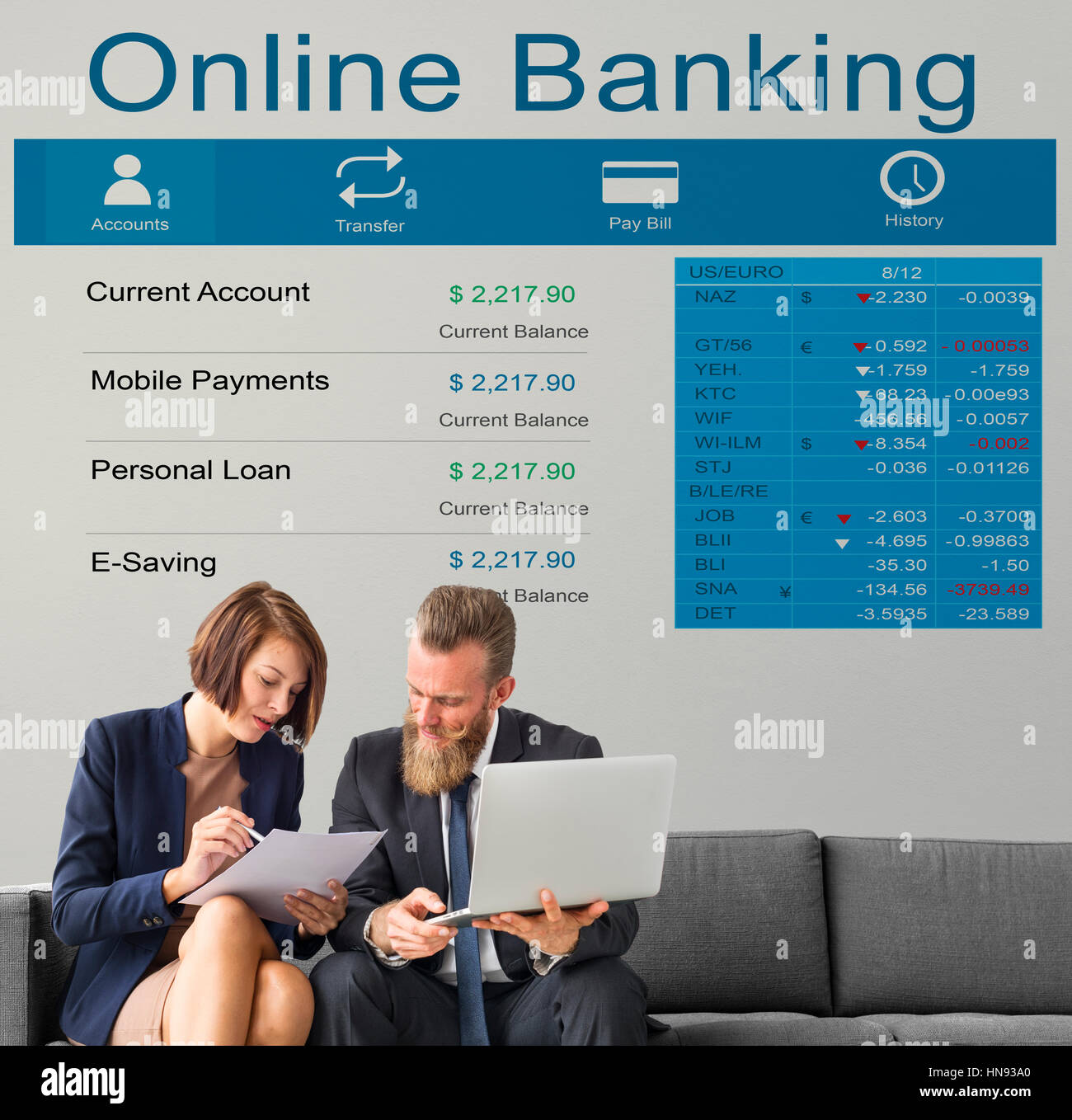 Online Banking Business Computing Internet Concept Stock Photo - Alamy