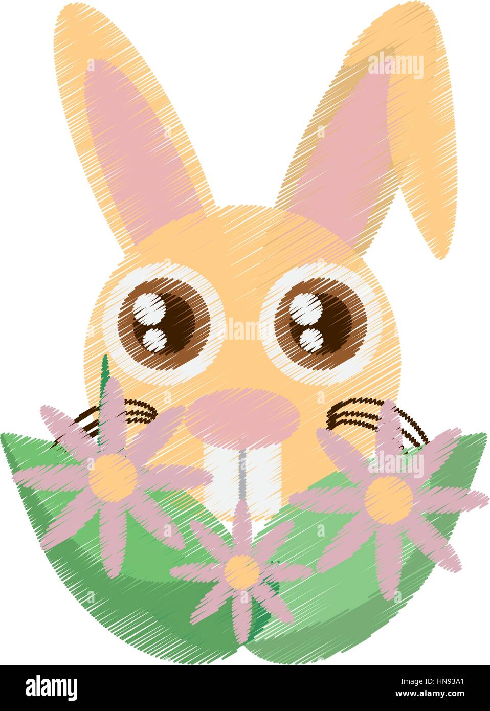 Easter rabbit icon image design, vector illustration Stock Vector Image ...