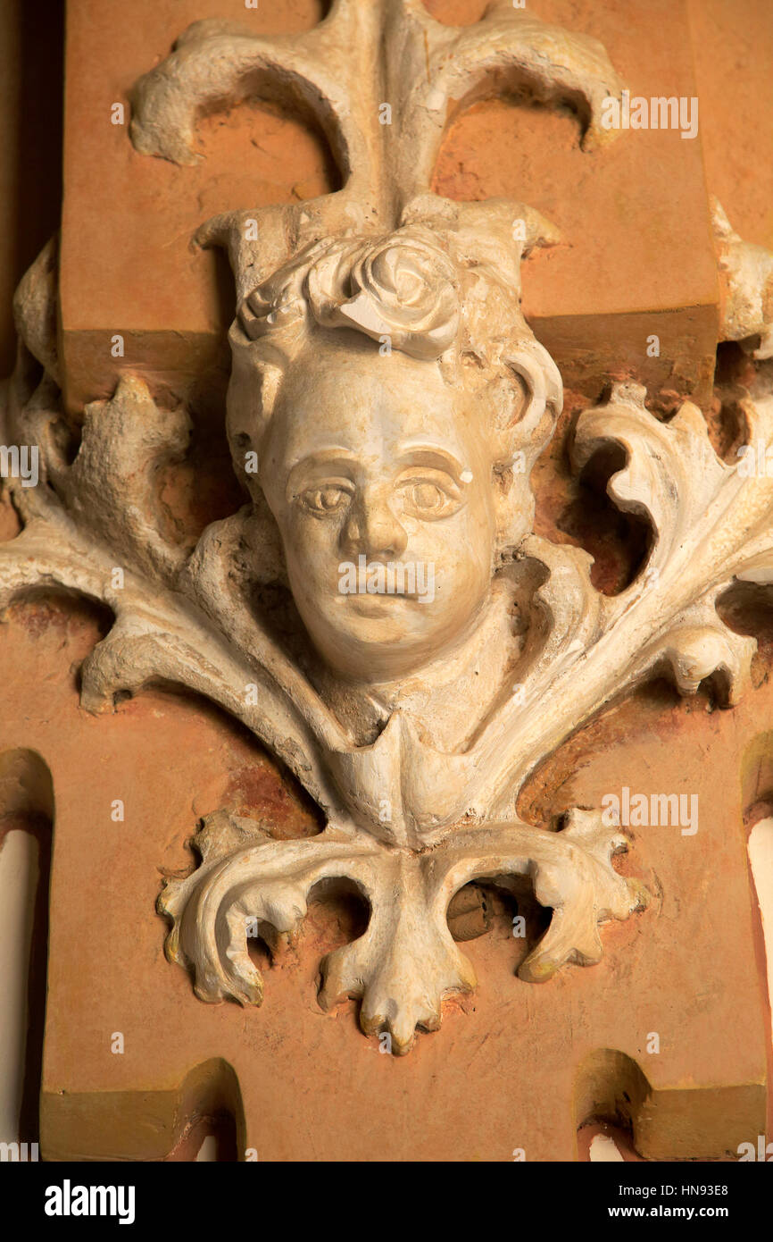 Plaster cherub figure Cistercian Monastery of Saint Mary of Valldigna ...