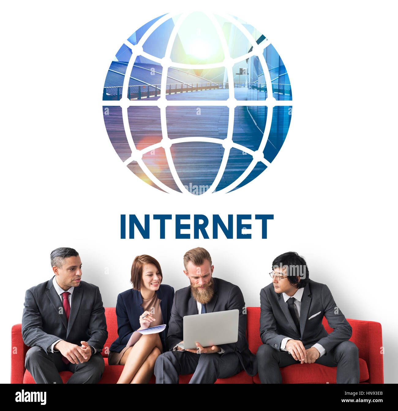 Internet Network Technology Global Icon Stock Photo - Alamy