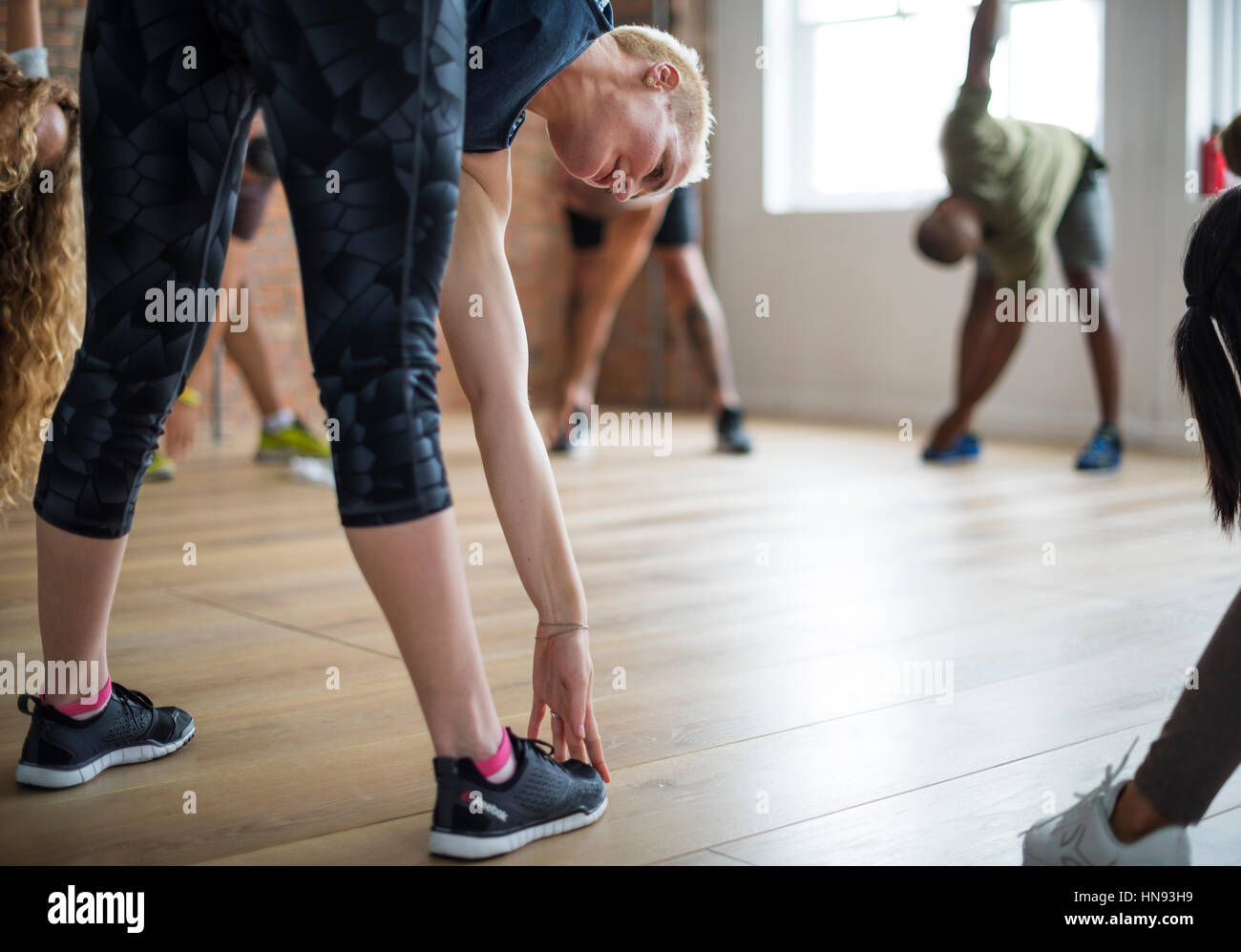 Diversity People Exercise Class Relax Concept Stock Photo - Alamy