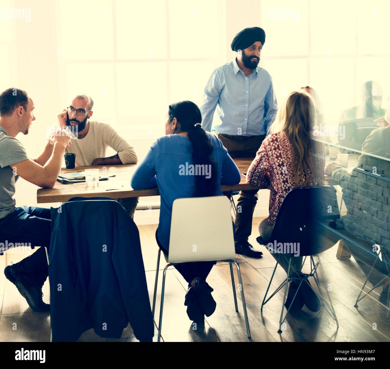 People Meeting Seminar Office Concept Stock Photo - Alamy