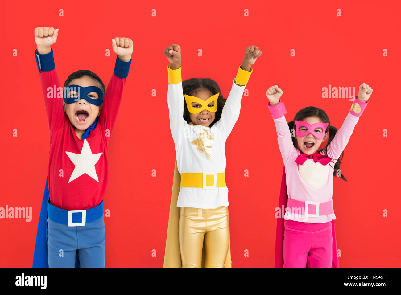 Cheerful Cute Kid Having Fun Concept Stock Photo - Alamy