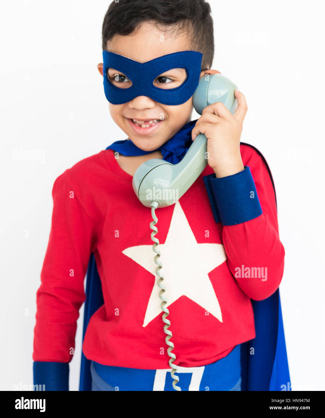 Cheerful Cute Kid Having Fun Concept Stock Photo - Alamy