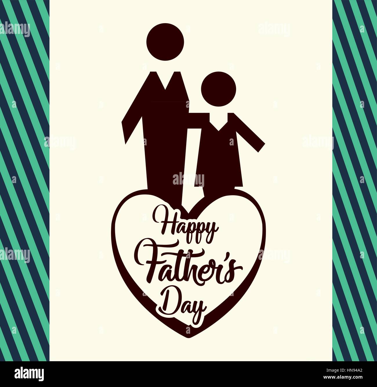 father his daughter card icon image, vector illustration Stock Vector ...
