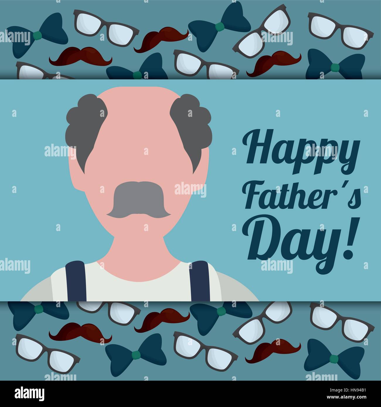 happy father day card icon image, vector illustration Stock Vector ...