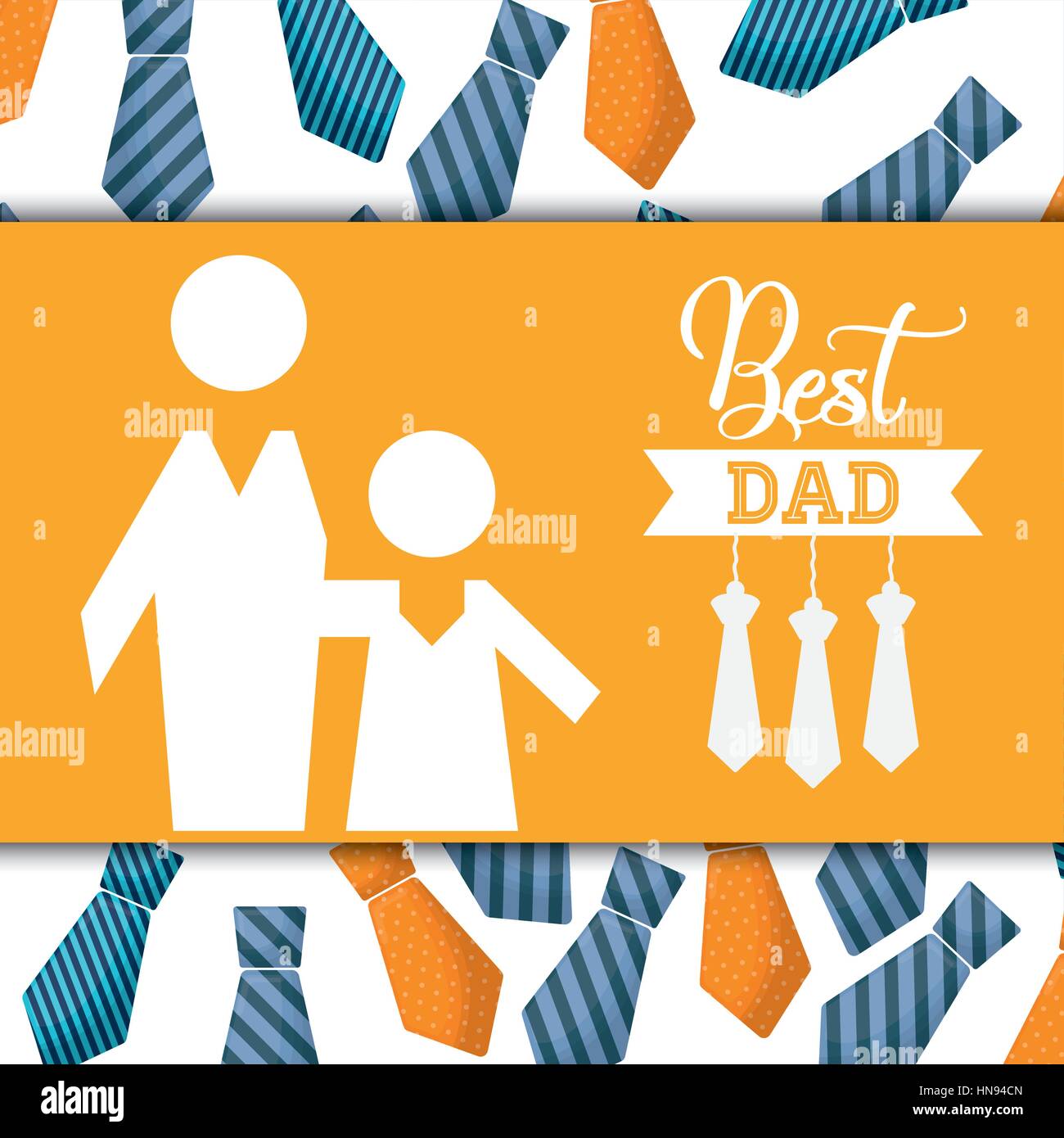 father his daughter card icon image, vector illustration Stock Vector ...