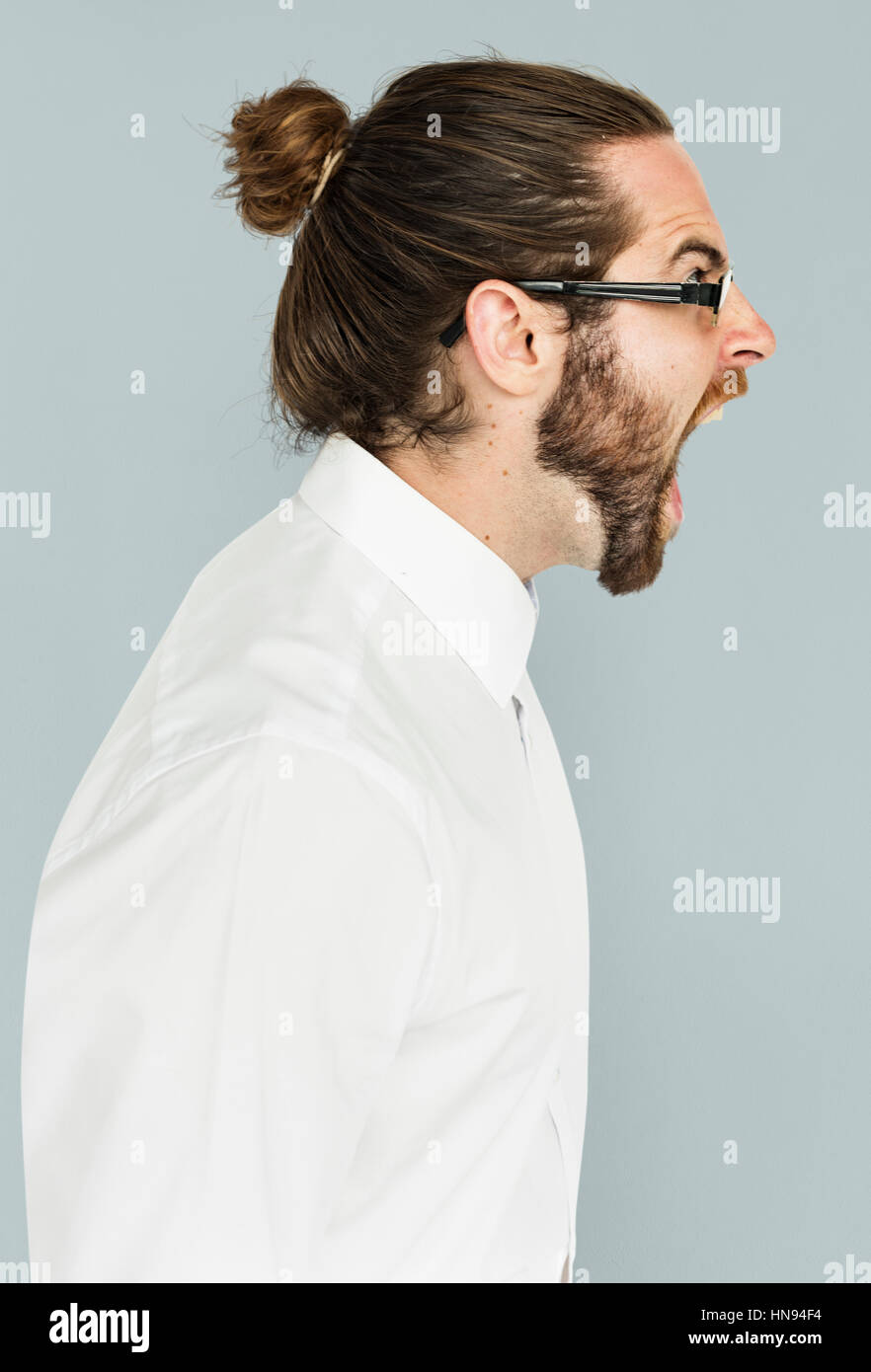 Man Scream Shouting Furious Portrait Concept Stock Photo - Alamy