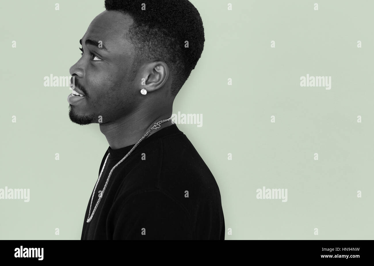 African Male Side Shoot Concept Stock Photo - Alamy