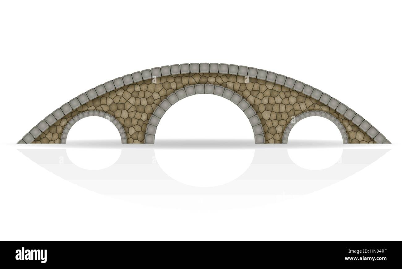 stone bridge stock vector illustration isolated on white background ...