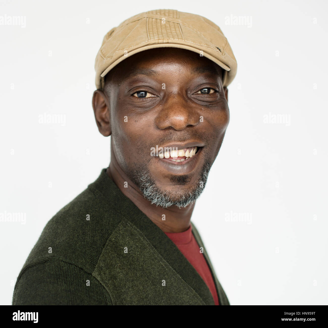 African Male Smiling Portrait Concept Stock Photo - Alamy