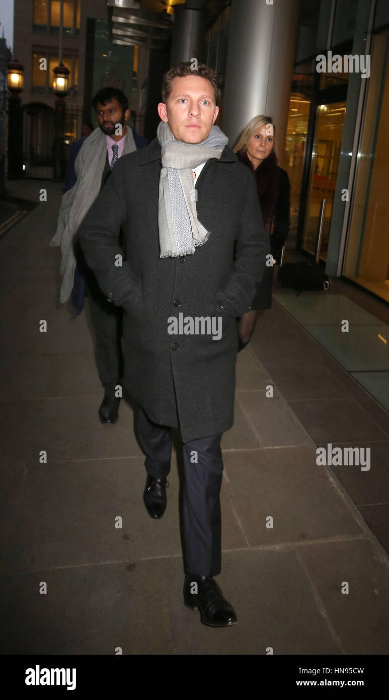 Nick candy leaves the rolls building in london hi-res stock photography ...