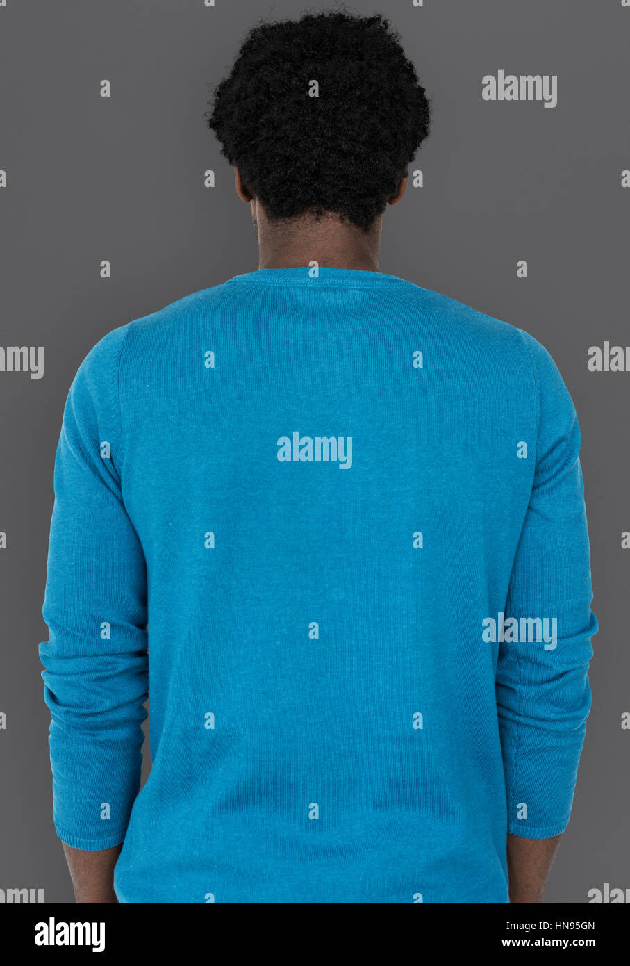 African Descent Back Facing Concept Stock Photo - Alamy