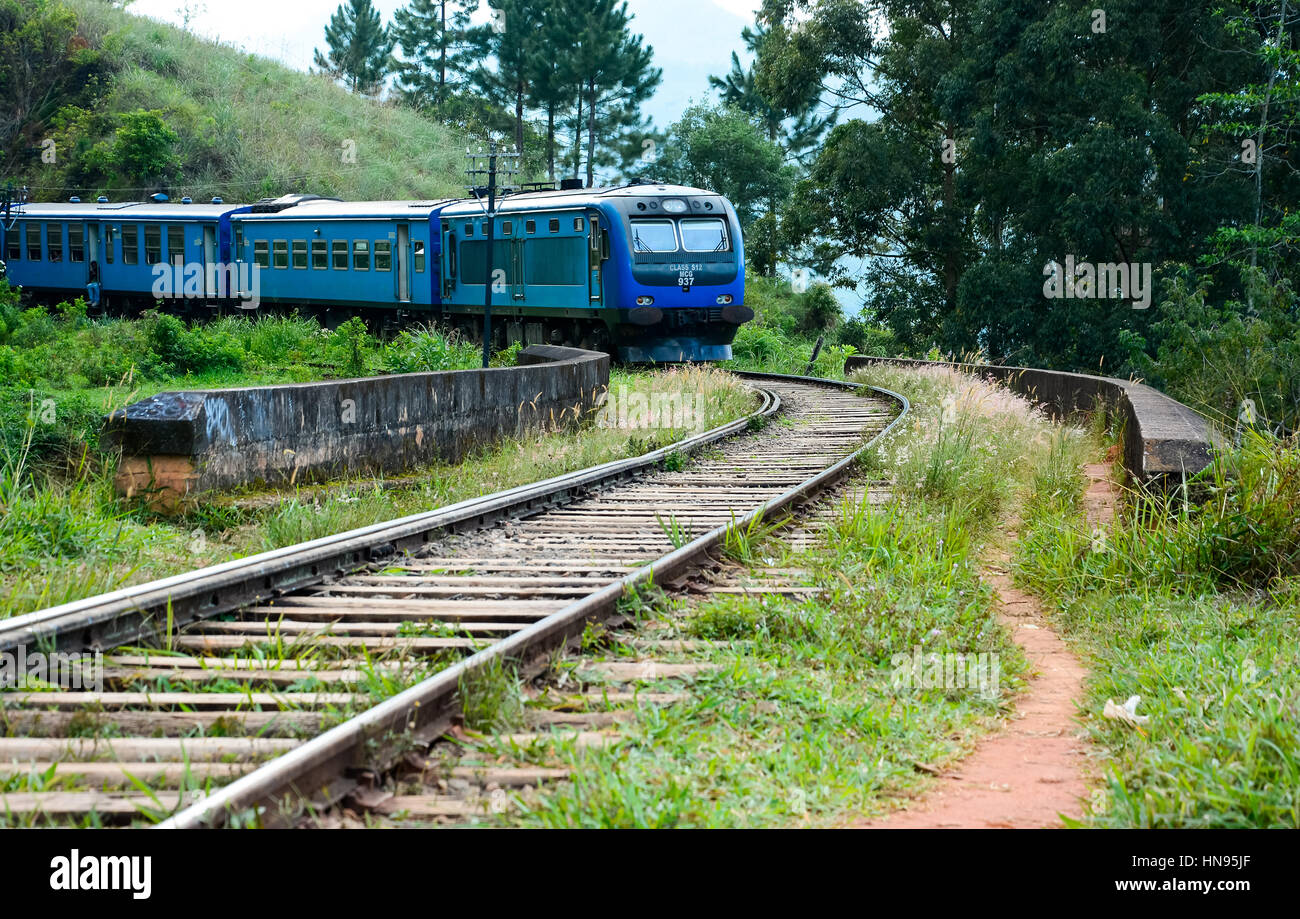 The Main Line Rail Road In Sri Lanka Stock Photo - Alamy