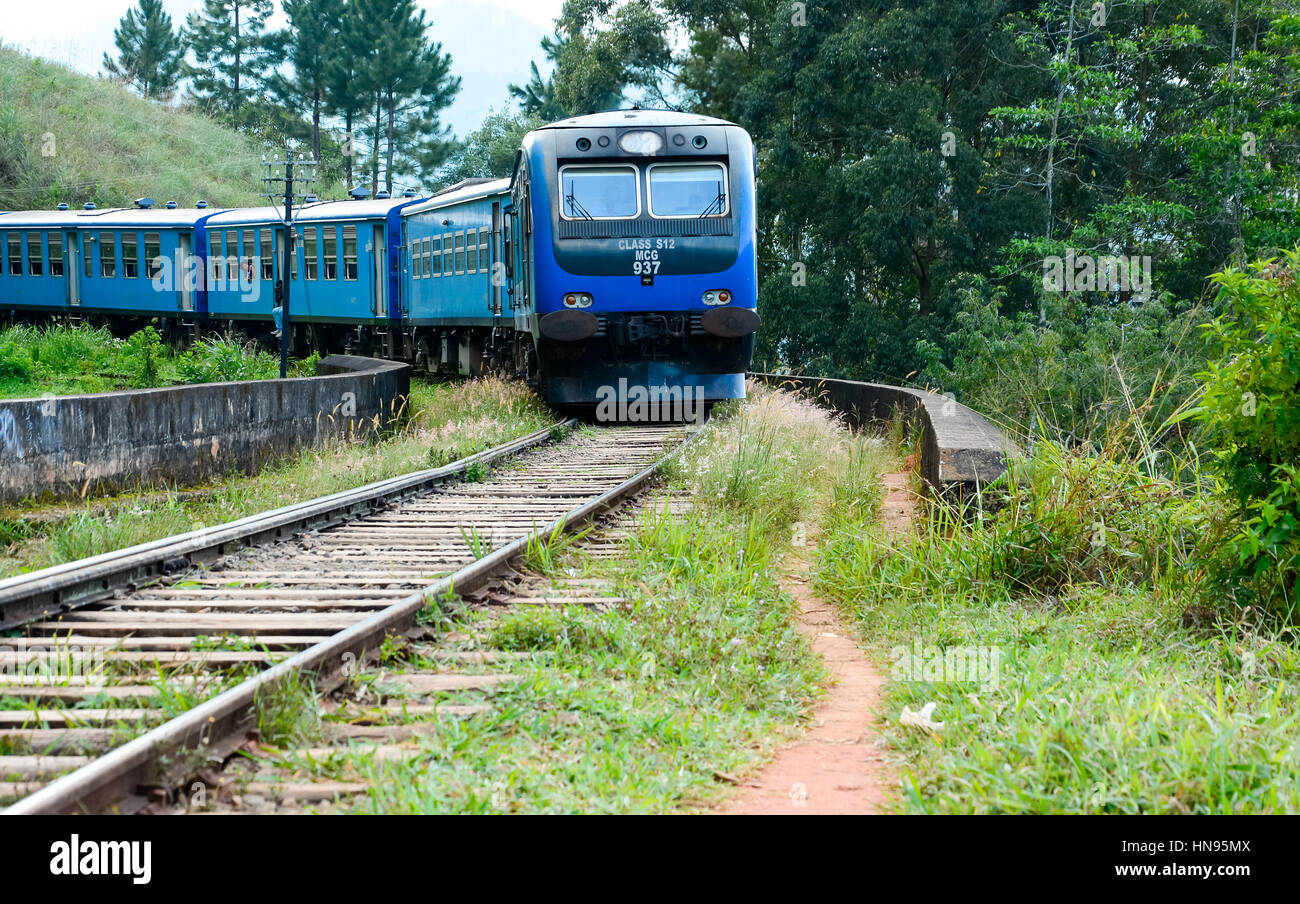 The Main Line Rail Road In Sri Lanka Stock Photo - Alamy
