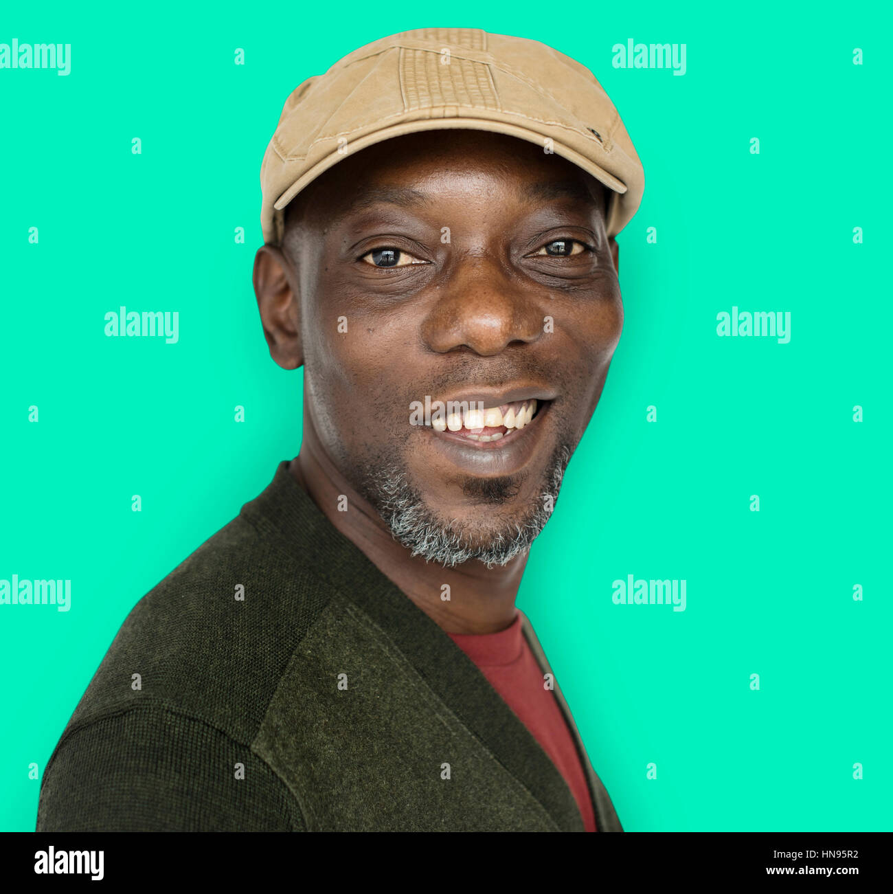 African descent man smile hi-res stock photography and images - Alamy