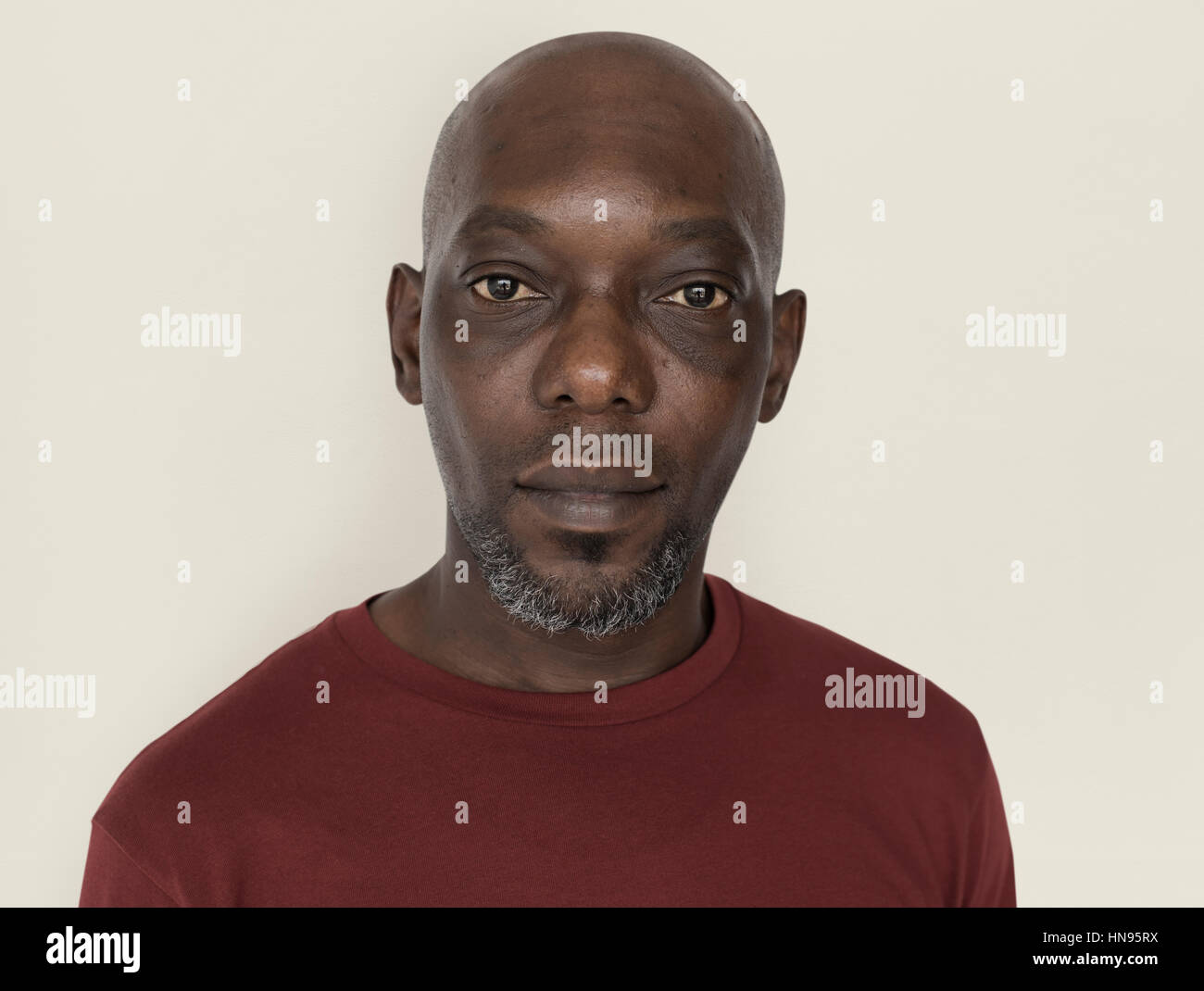 African Descent Man Serious Closeup Concept Stock Photo - Alamy
