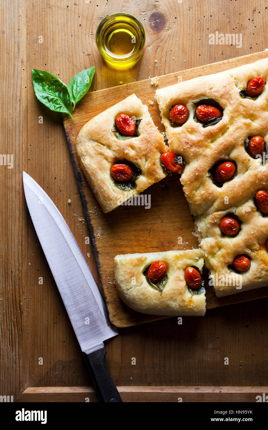 Olive ciabatta focaccia italian bread hi-res stock photography and ...