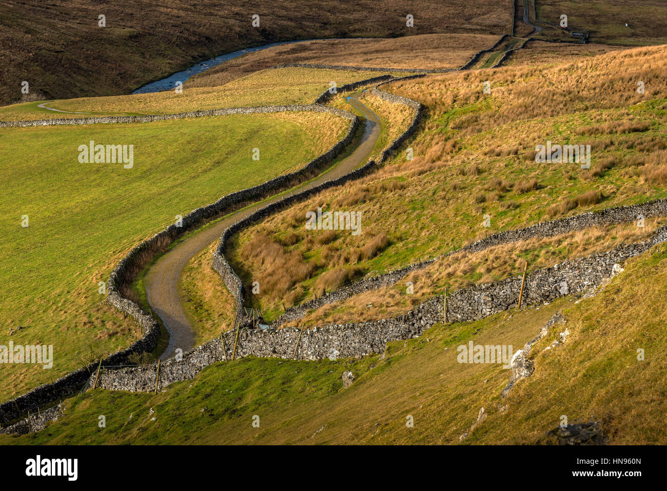 Twisleton Lane above Ingleton in The Yorkshire Dales Stock Photo - Alamy