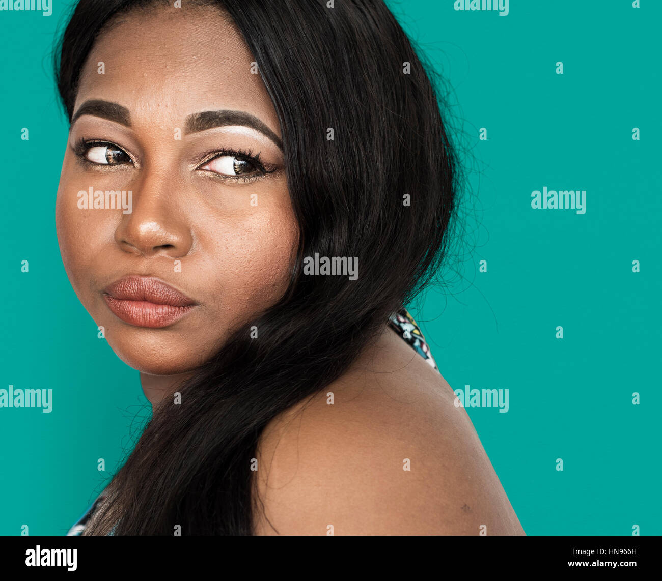 Lonely Woman Sad Boredom Expression Concept Stock Photo - Alamy