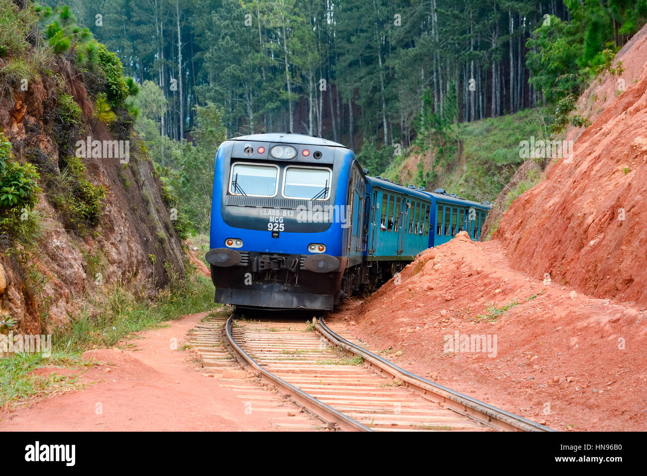 The Main Line Rail Road In Sri Lanka Stock Photo - Alamy