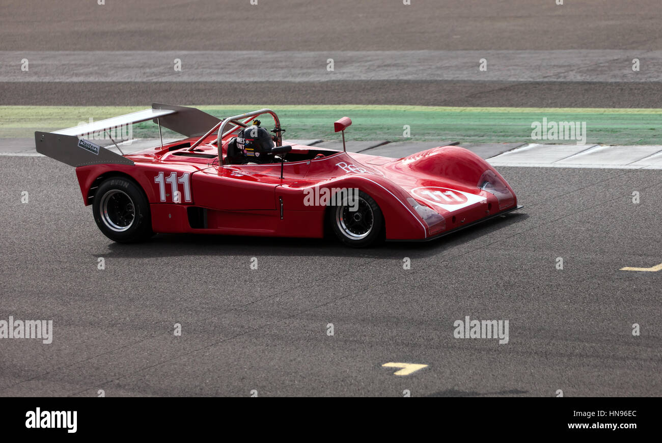 Rick Carlino driving a Red, 1975,, GRD S72 during the Can-Am Interserie ...