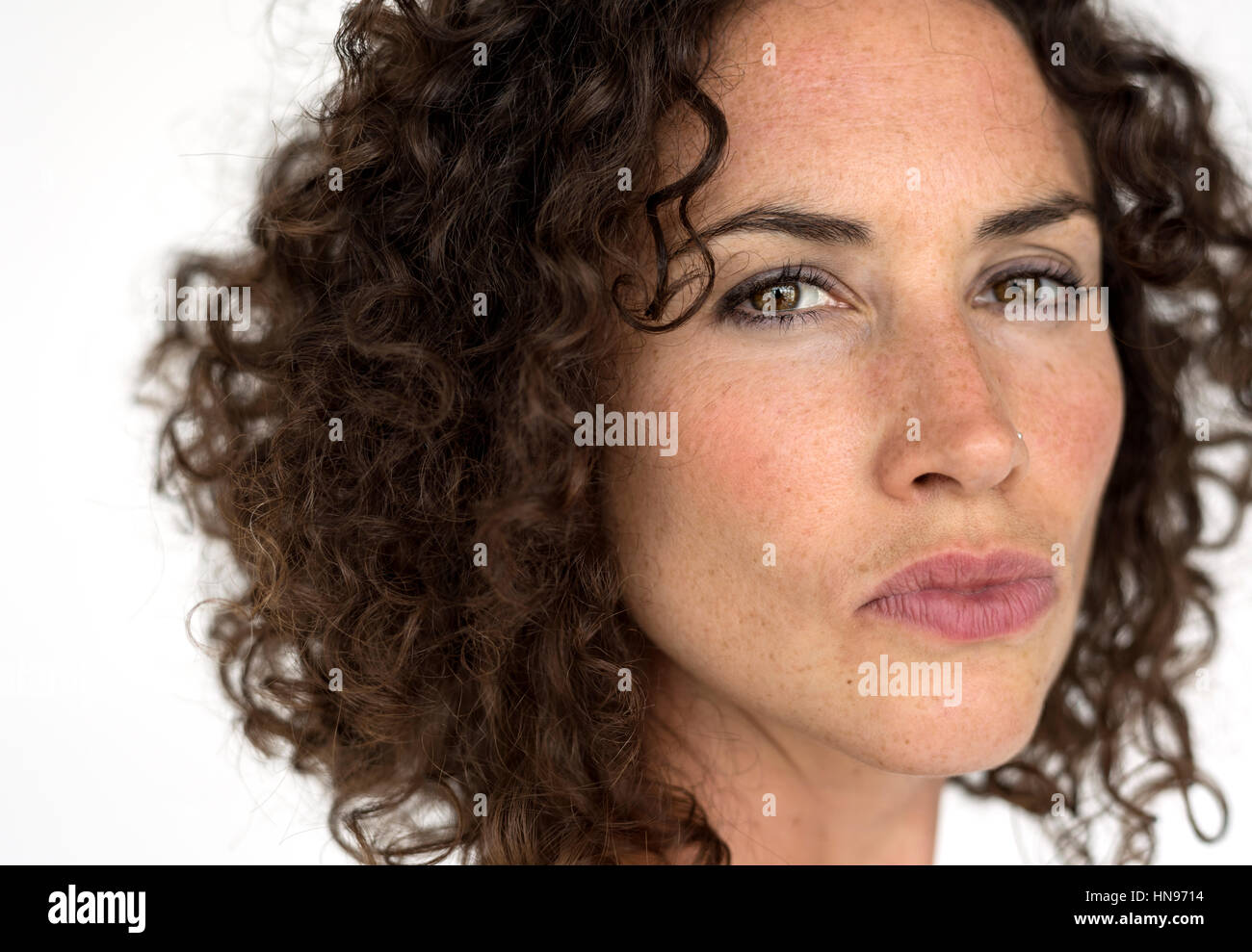 Portrait Studio Woman Female Model Stock Photo - Alamy