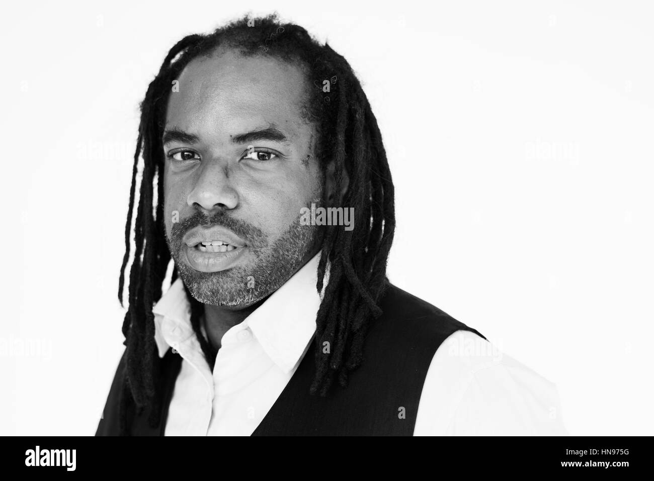 Studio People Shoot Portrait Isolated on White Stock Photo - Alamy