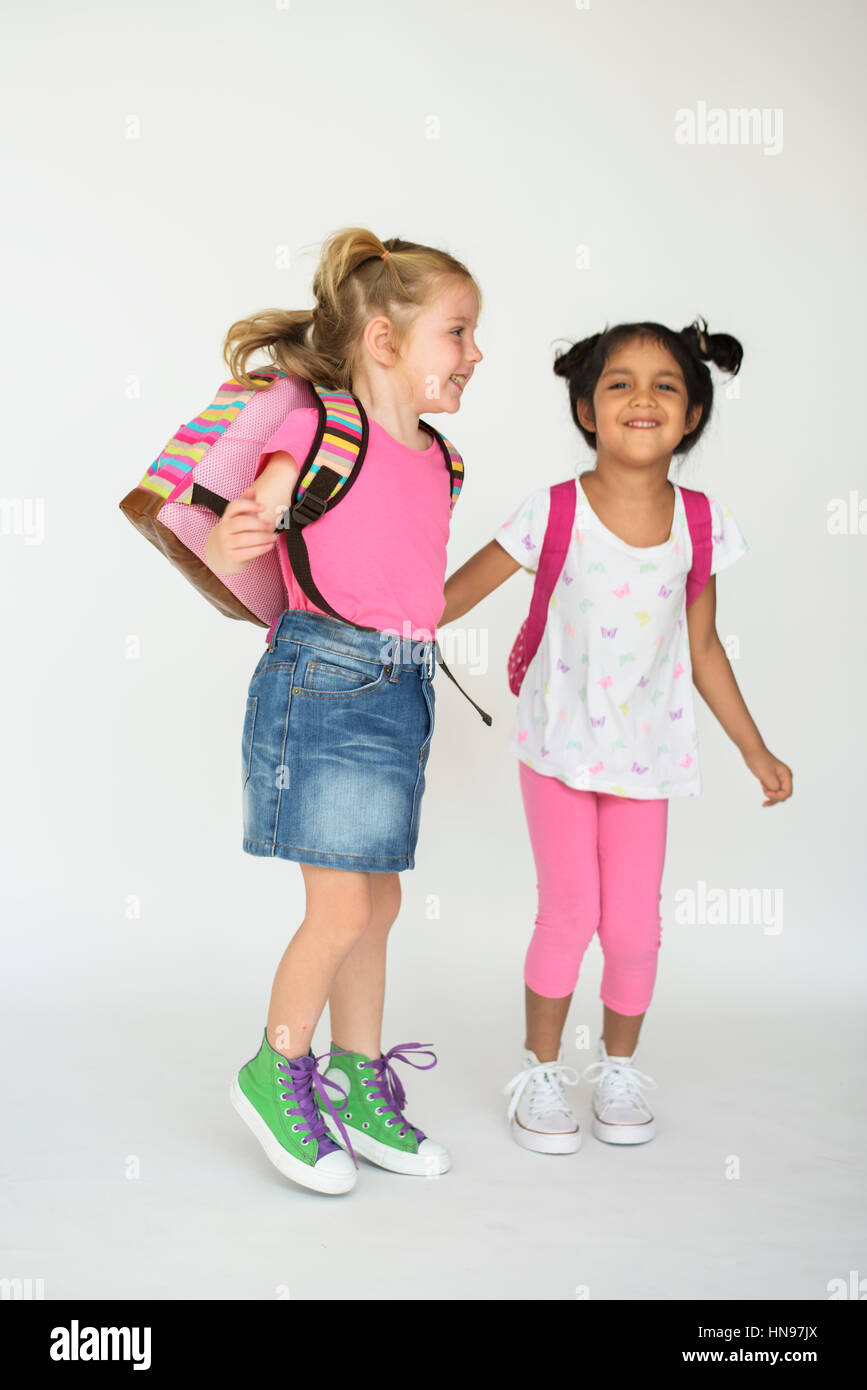 Studio People Kid Model Shoot Race Stock Photo - Alamy