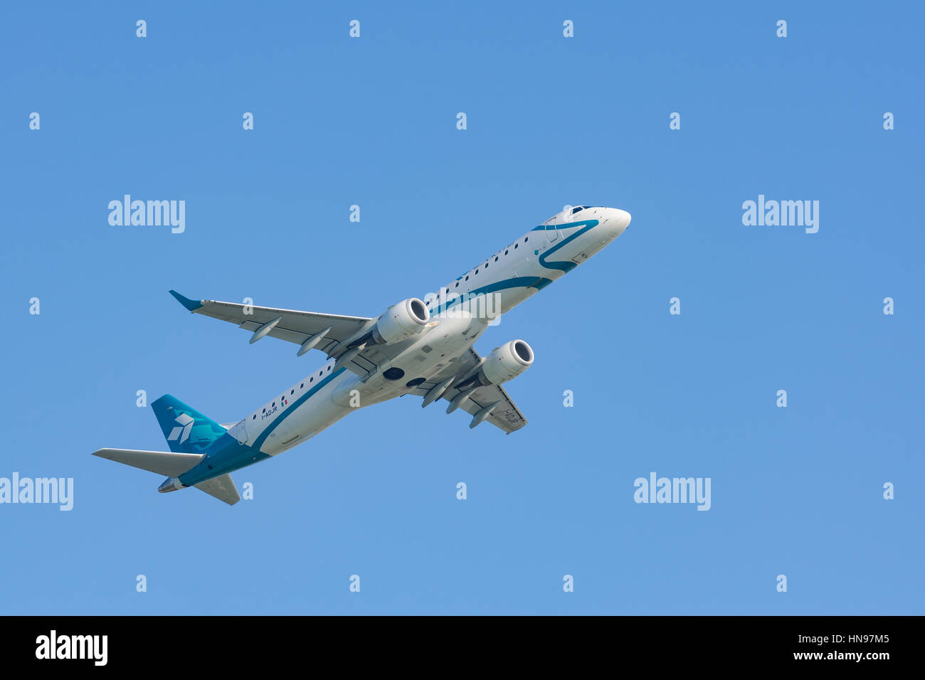 Munich, Germany - May 6, 2016: Jet plane Embraer E-Jet ERJ-195 of Air ...