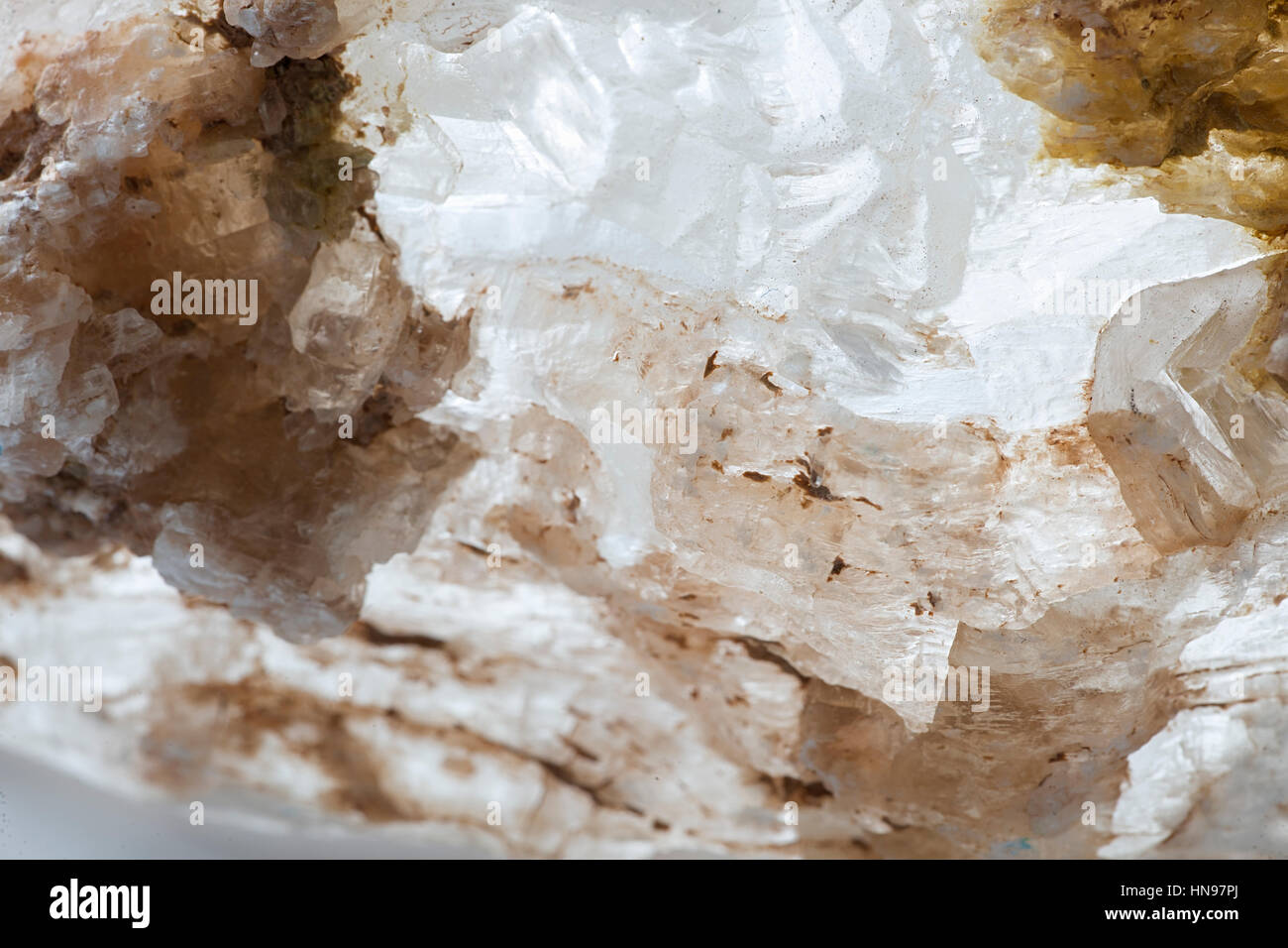 Stone quartz on white background. Horizontal shot with natural light ...