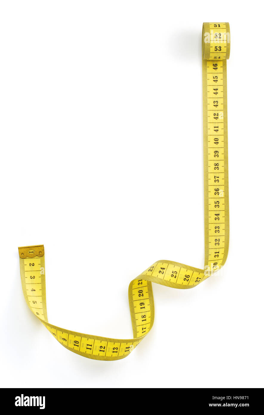 measuring tape isolated on white background Stock Photo - Alamy
