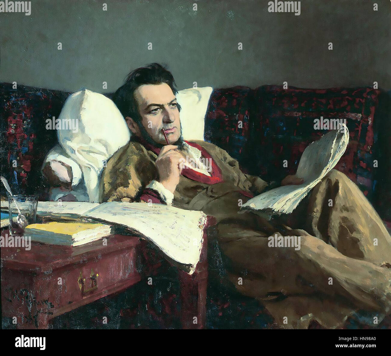 MIKHAIL GLINKA (1804-1857) Russian classical composer painted by Ilya ...