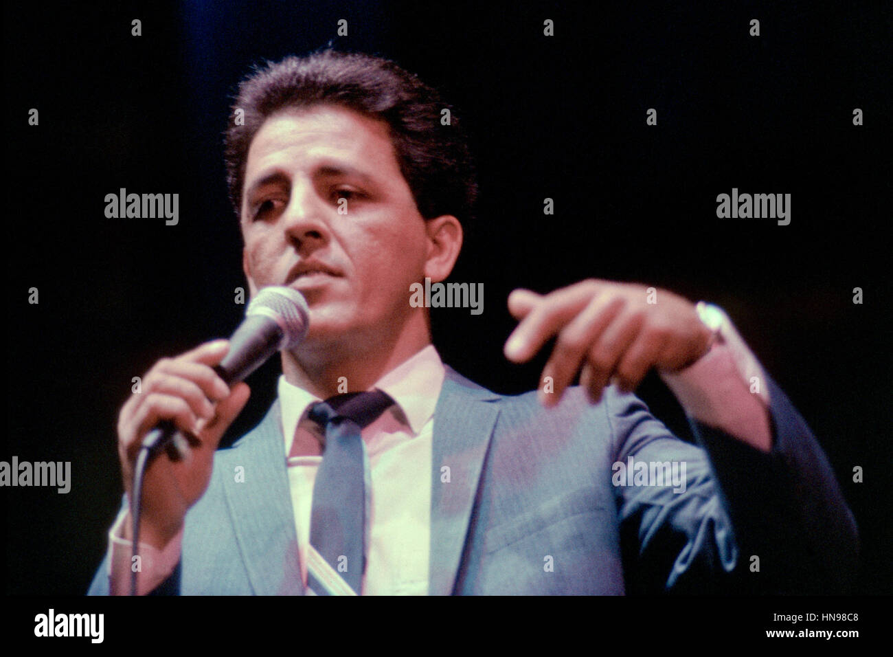 Laud player with Celina González' band 1989 in Brighton Stock Photo - Alamy