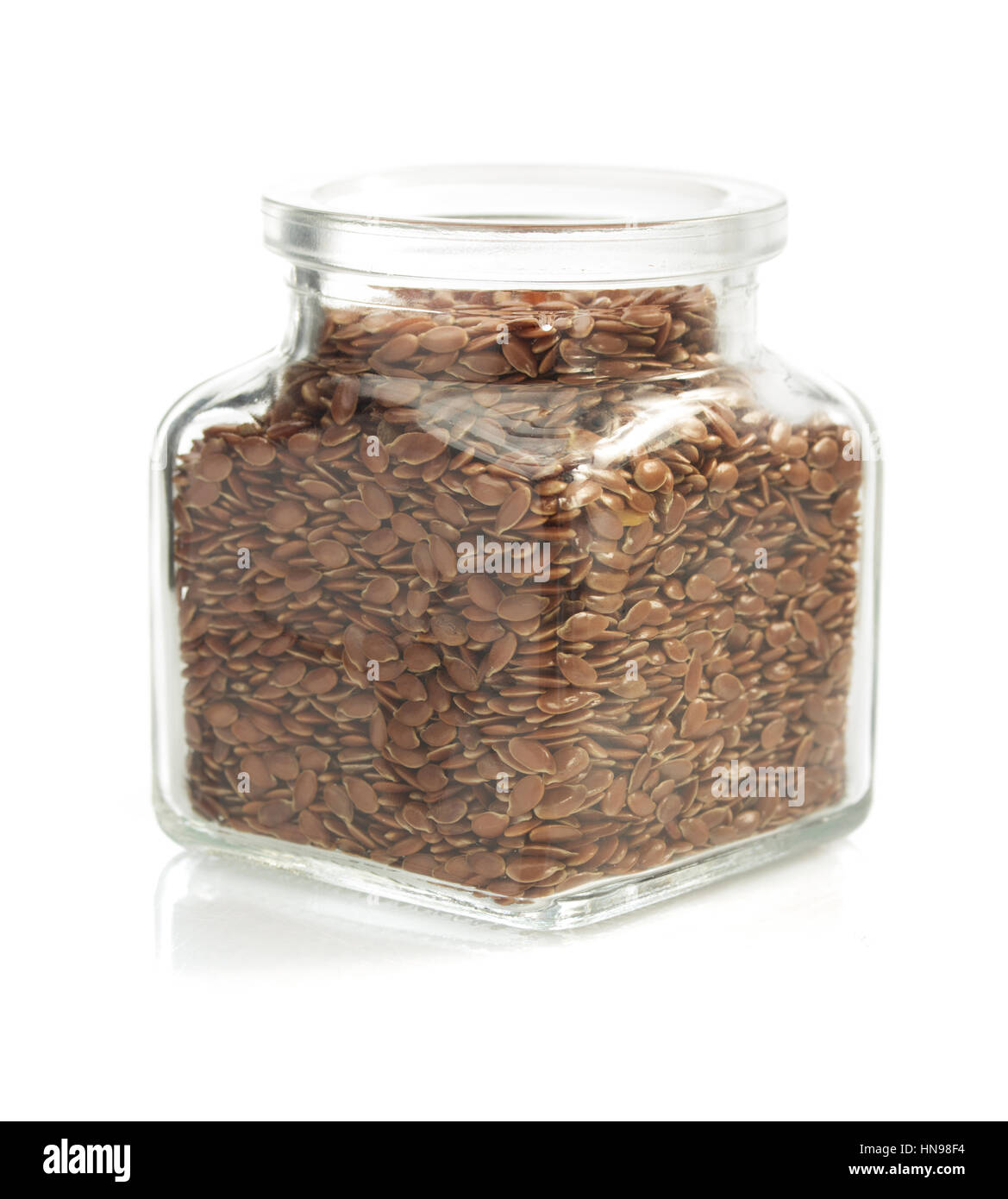 flax seeds isolated on white background Stock Photo - Alamy
