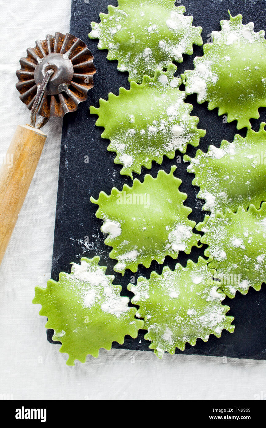 make ravioli and their different forms. ravioli, tortellini, ravioli ...