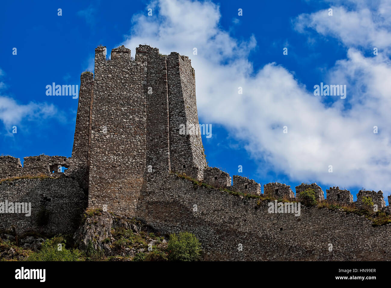 The old fort built of stone Stock Photo - Alamy