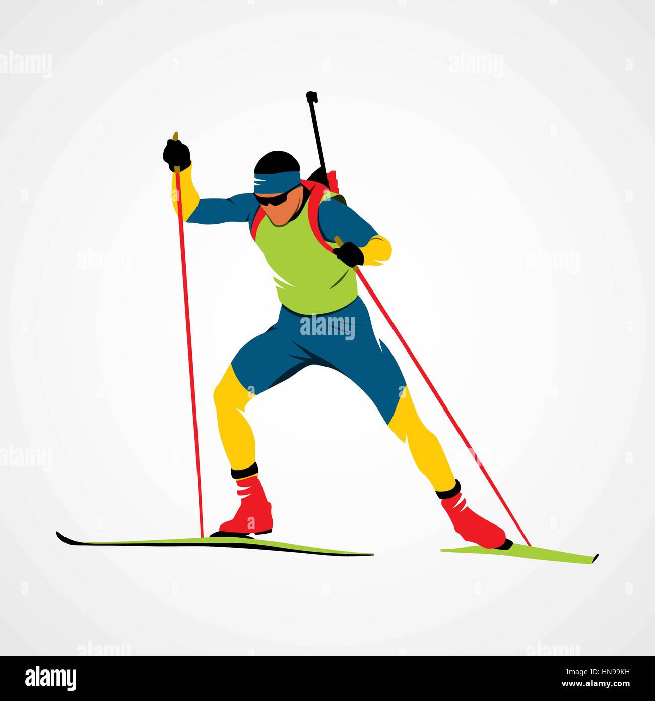Biathlon biathlete shooting rifle target hi-res stock photography and ...