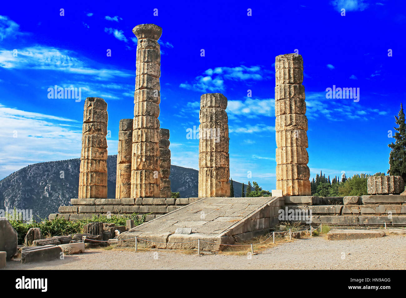 Grecian valley delphi hi-res stock photography and images - Alamy