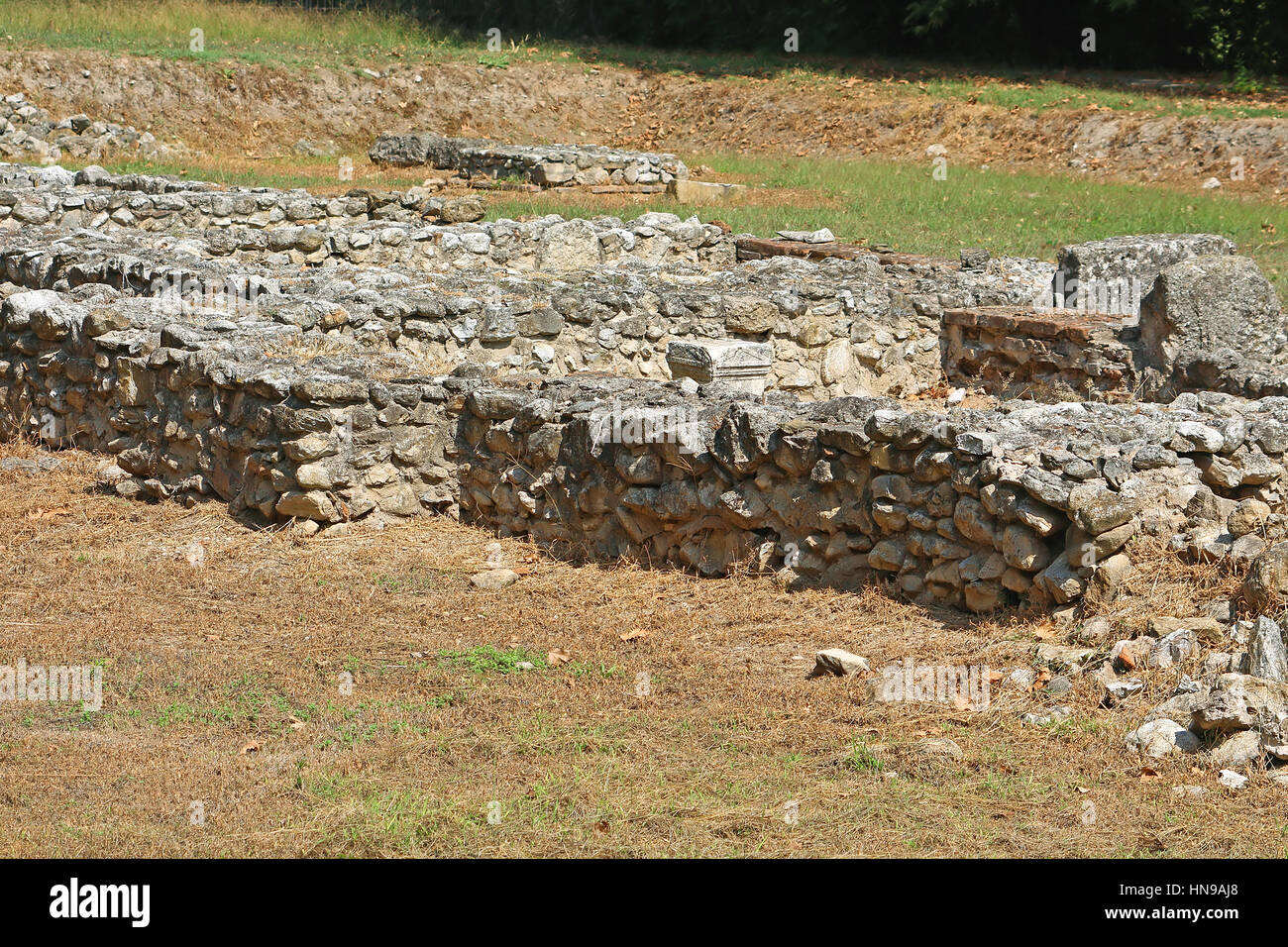Ancient ruins in Dion, Greece Stock Photo - Alamy