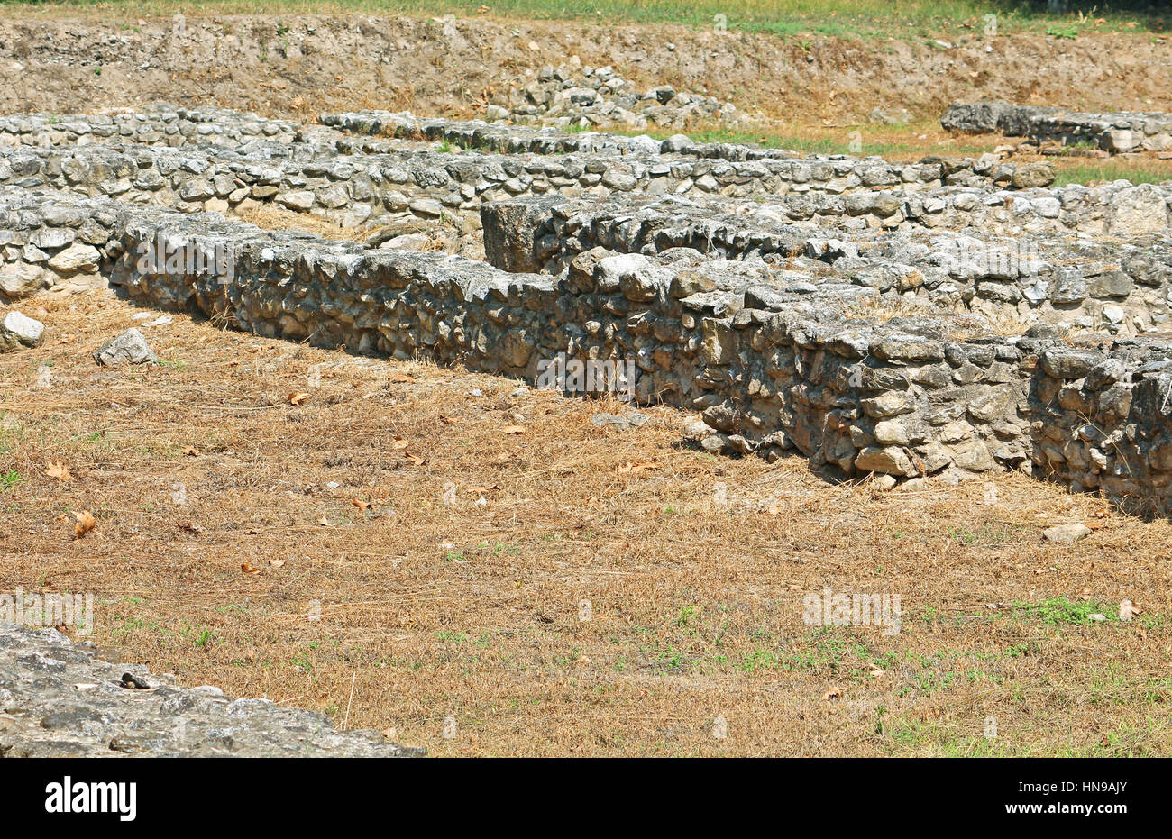 Ancient ruins in Dion, Greece Stock Photo - Alamy